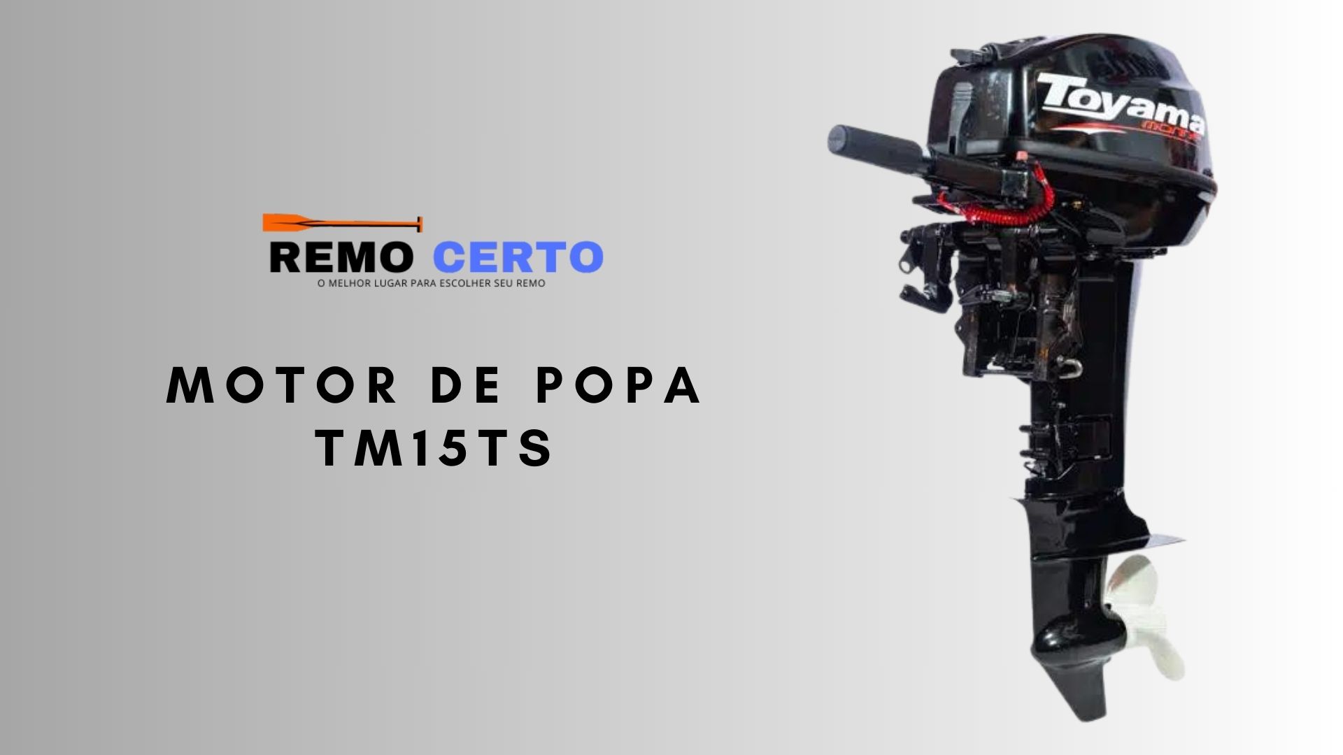 Motores de Popa 15 HP de Rabeta Curta - remocerto.com.br